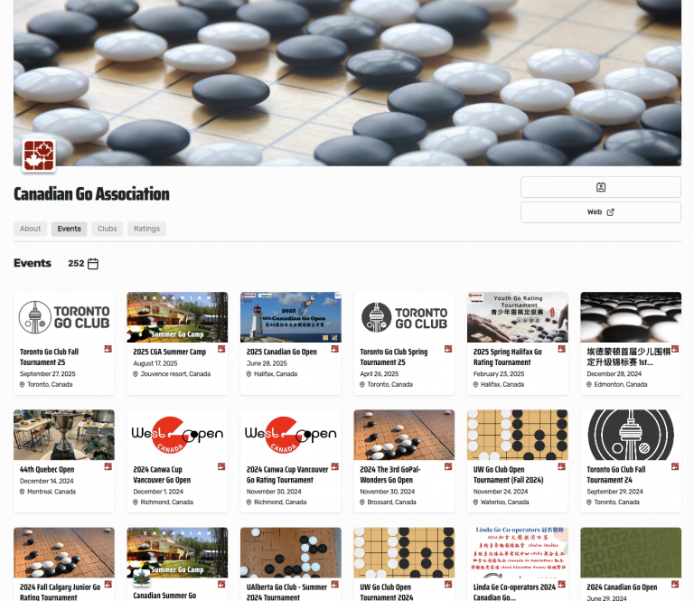Canadian Go Association – For all things Canadian Go
